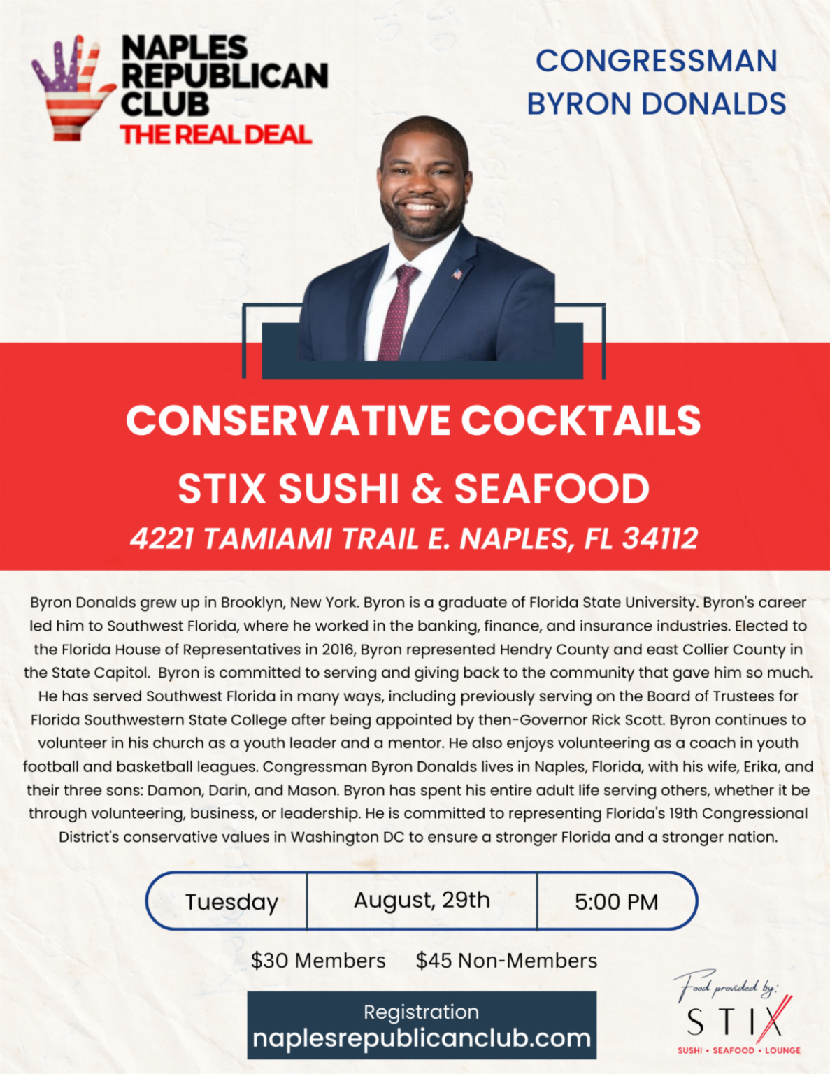 Naples Republican Club - Congressman Byron Donalds - Collier County ...